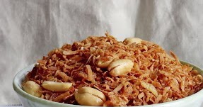 salted roasted coconut flakes