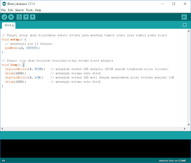 Tutorial Dasar Arduino LED Berkedip (Blink) | Info Ndeso