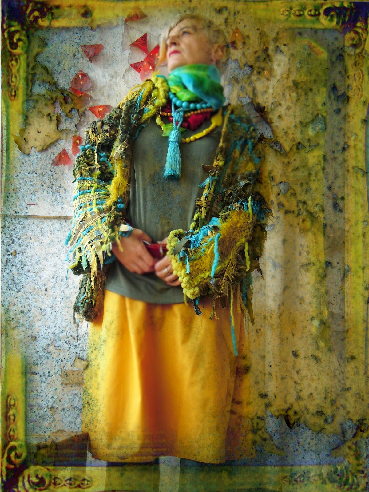 MizzieMorawez: Turquoise bohemian rock chick chic in a lime green back ...