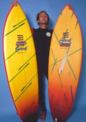: Board Collector: Old school Schroff twin fin.