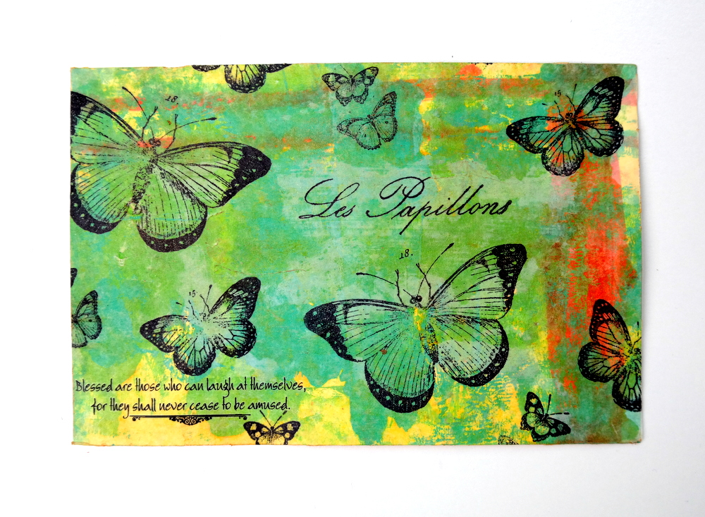 Les Papillons - Canvas Corp Creative Crew Postcard Swap