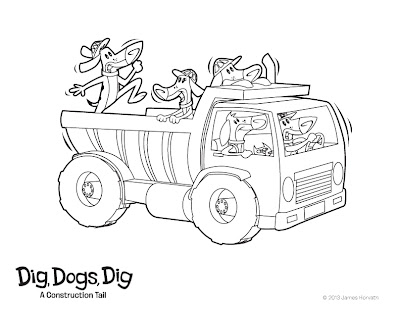 Dig, Dogs, Dig!: Coloring Pages!