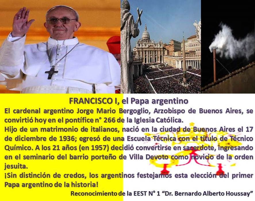 E.E.S. TÉCNICA N° 1: EL PRIMER PAPA DE AMÉRICA