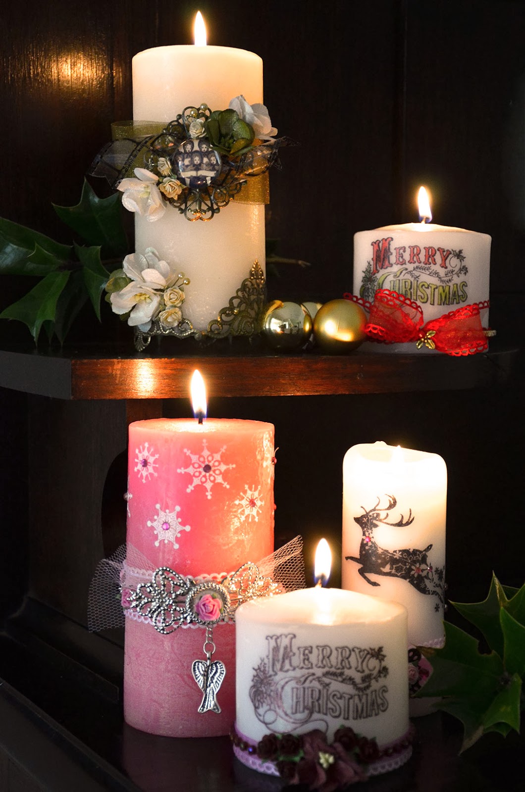 scrapbooking2angels: Five Christmas Candles