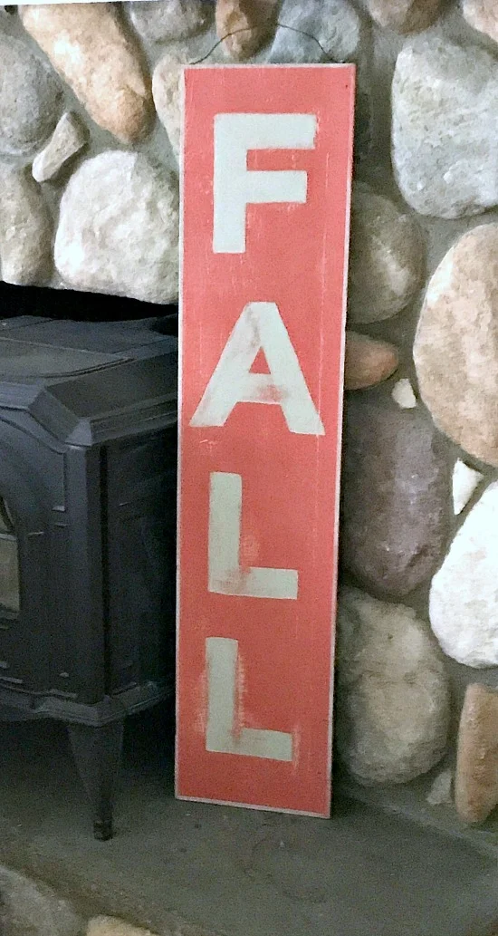 How to Paint a Vertical Fall Sign