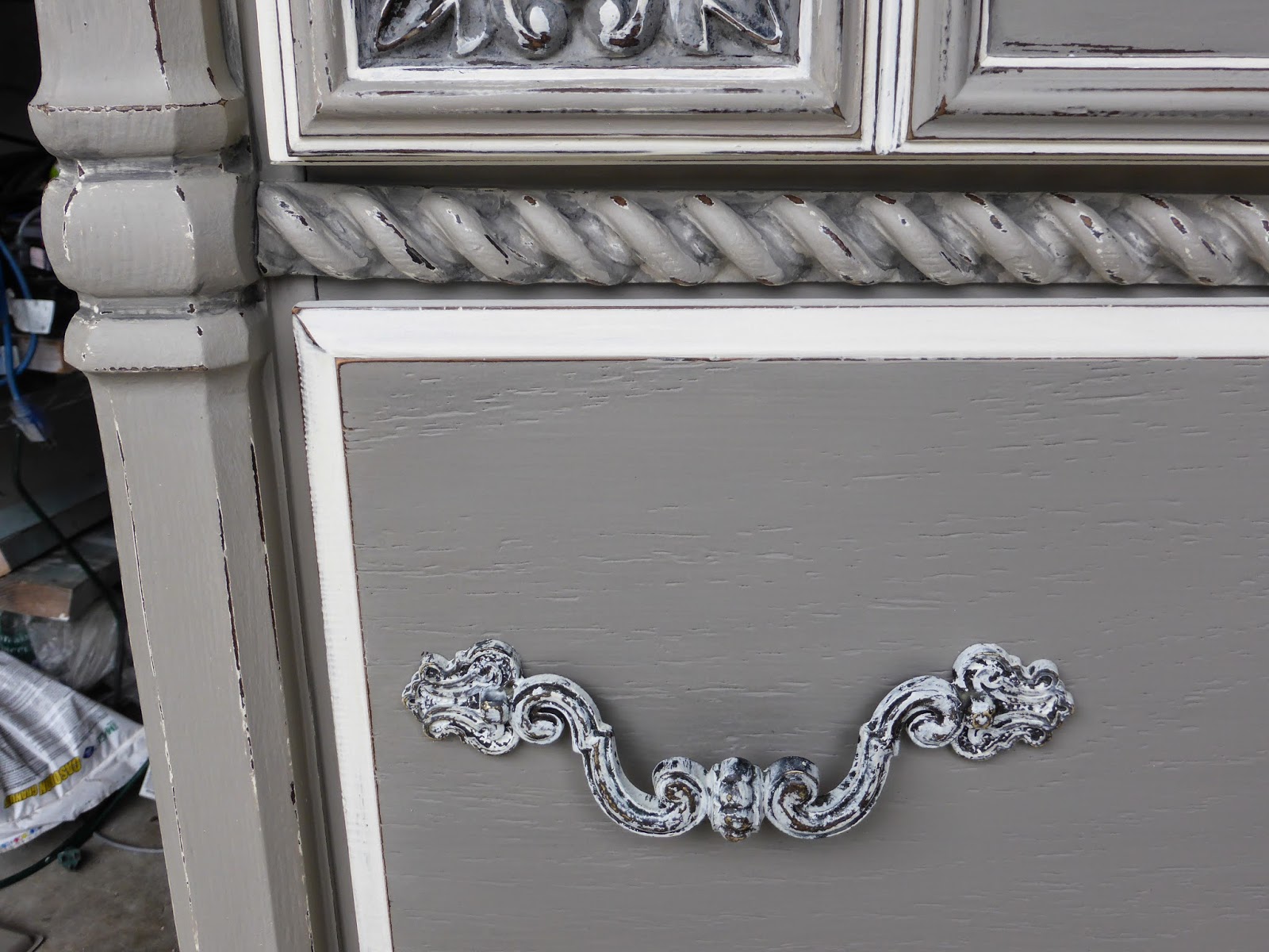 Sweetly Chic: Sophisticated Grey Painted Lady Dresser