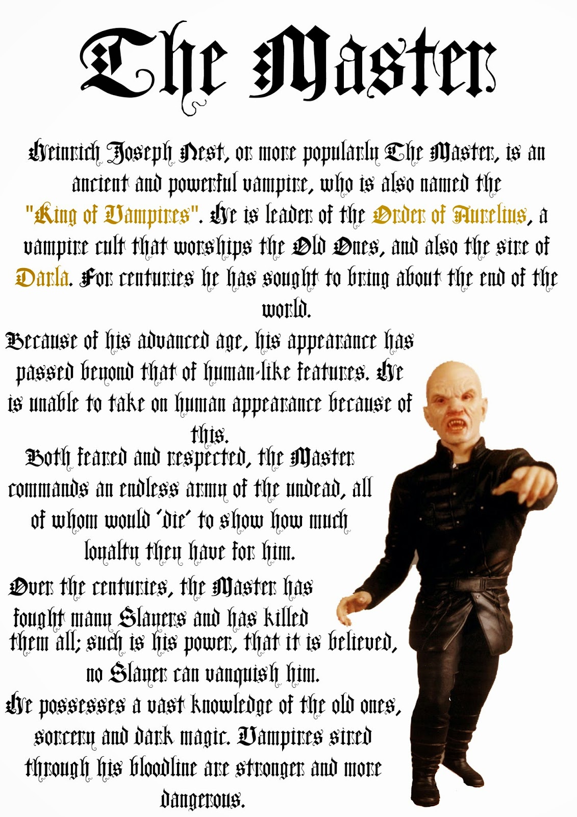 Book Of Shadows Pages: The Master