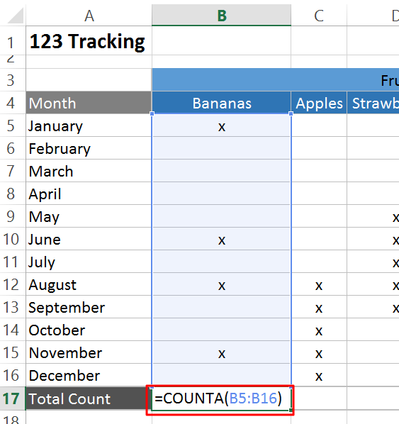 Easy 2 Excel: Formula Friday - COUNTA (Count non-blank cells)