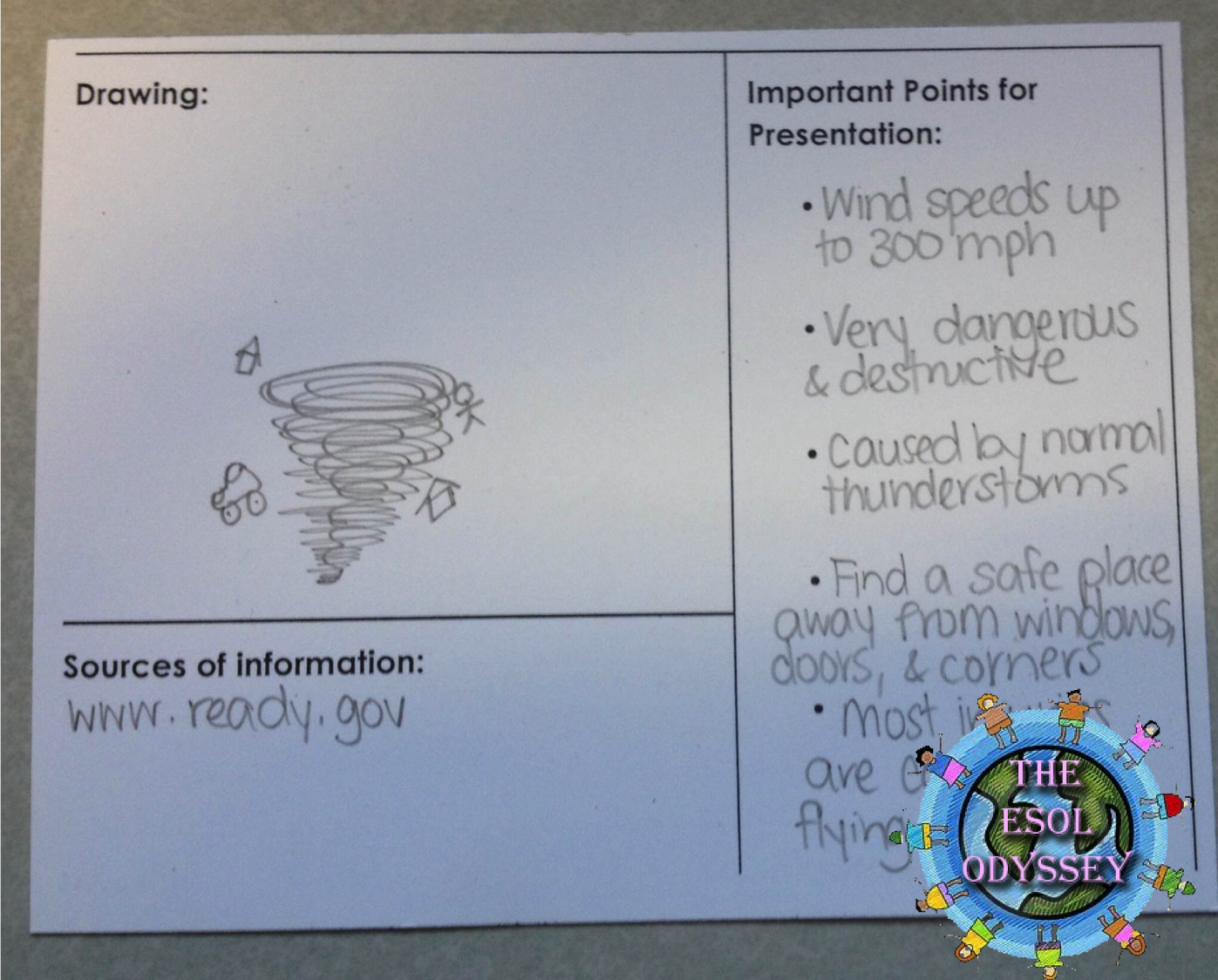 The ESOL Odyssey: ELL Strategy: Student Experts