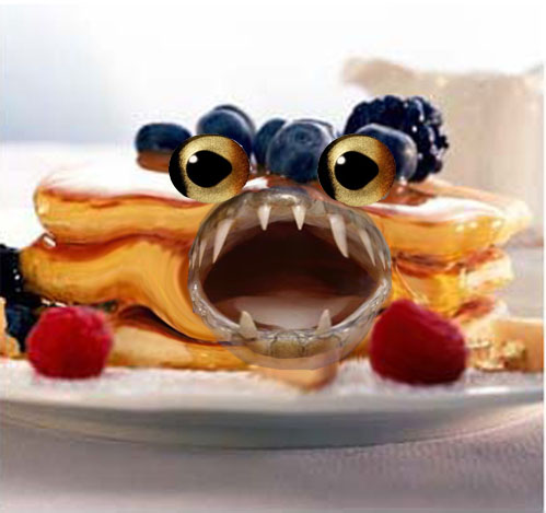Bryson Fink's Blogsite: Pancake with fish teeth