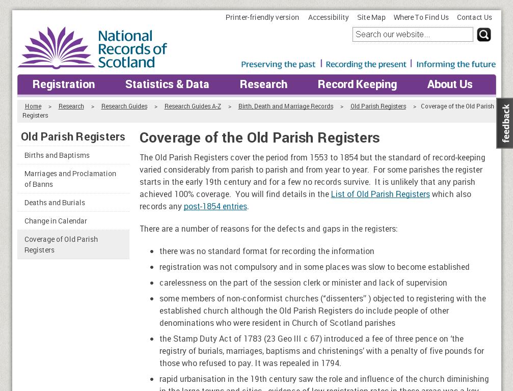 The GENES Blog: NRS relocates Extant OPRs guide to new website