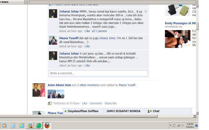 B' Pretty House: JAMU SERAPAT BONDA