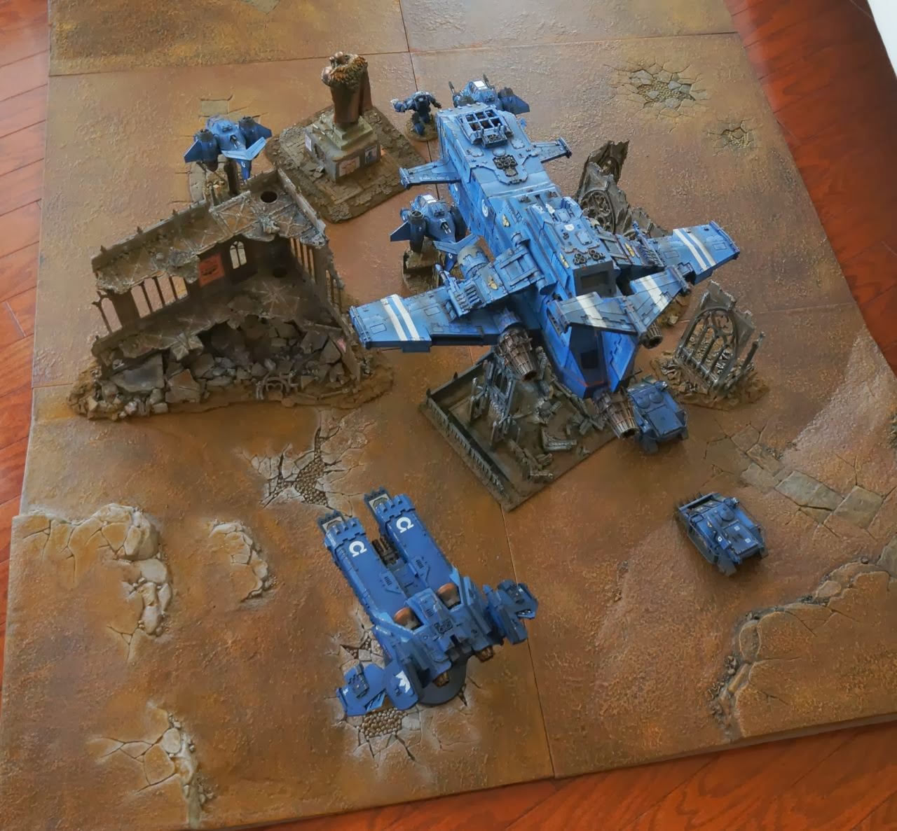 40k Hobby Blog: Thunderhawk Flying Base WIP