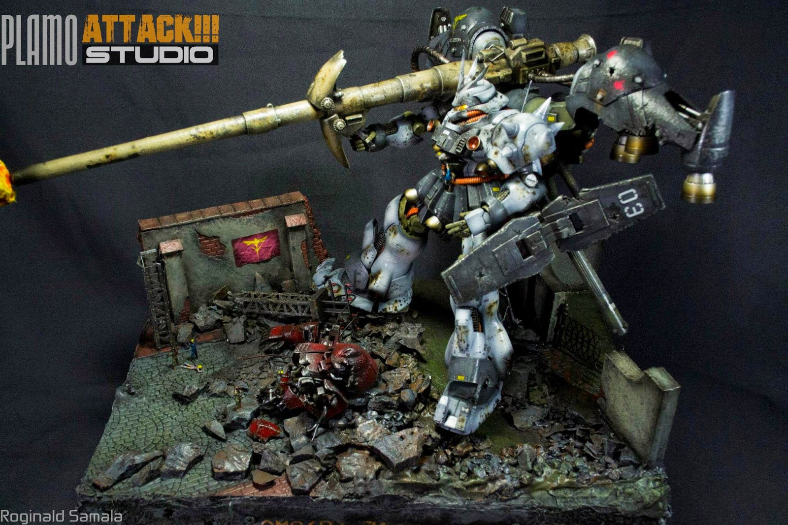 Custom Build: MG 1/100 Geara Doga with Diorama - Gundam Kits Collection ...