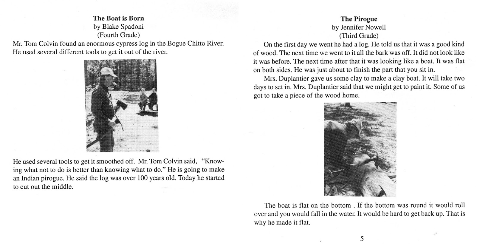 Tammany Family: Tom Colvin Makes A Pirogue