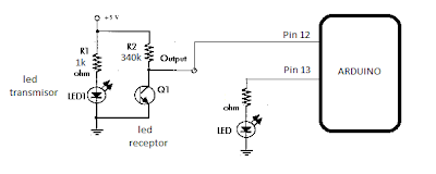 programación - electrónica: Circuito Emisor/ Receptor Infrarrojo y Arduino