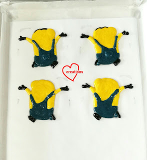 Loving Creations for You: Minion Coconut Macaron Cake Toppers