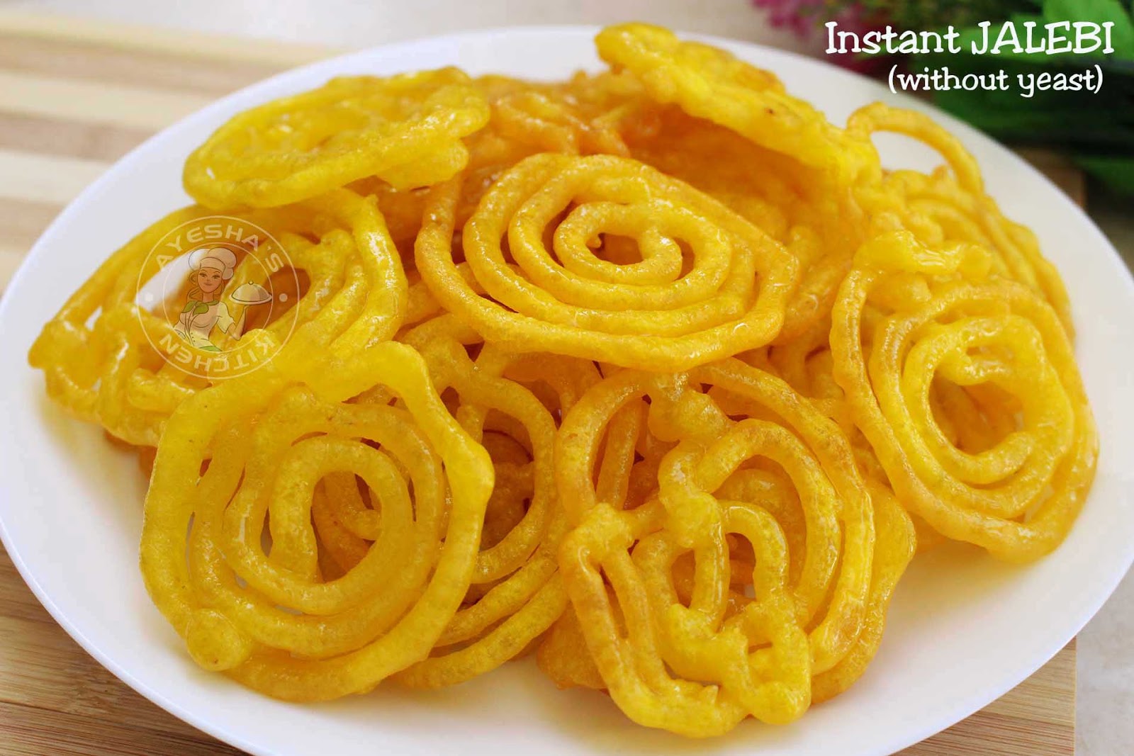 INSTANT JALEBI RECIPE WITHOUT YEAST - CRISPY CRUNCHY JUICY JALEBI