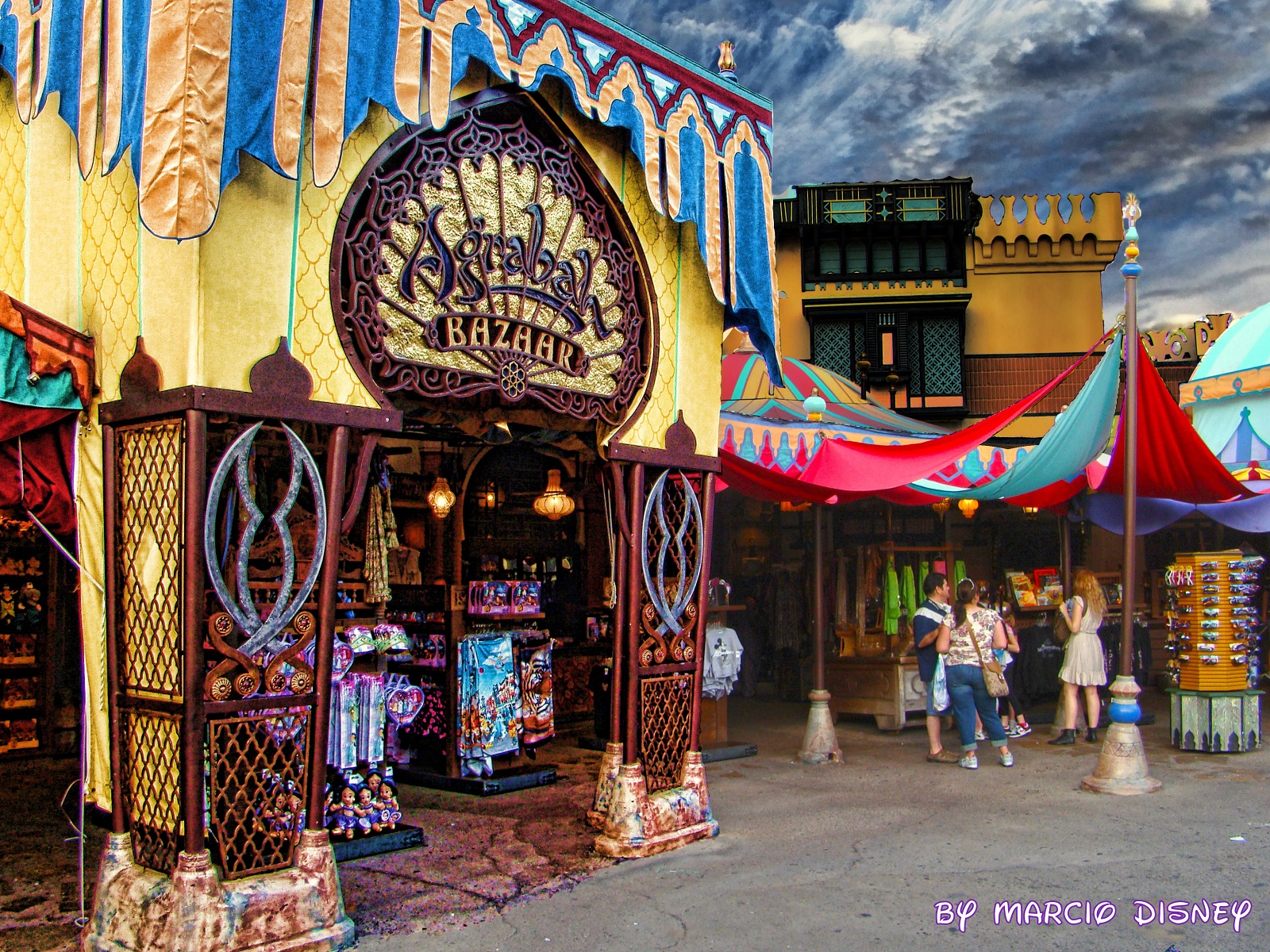 The Walt Disney World Picture of the Day: Agrabah Bazaar Store in HDR ...