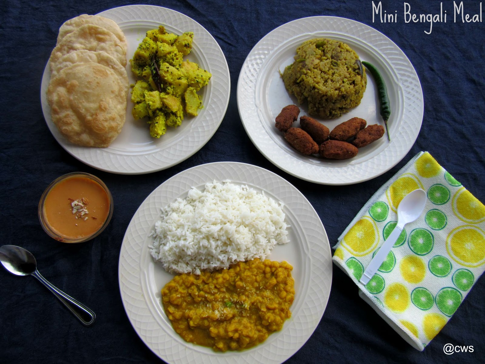 Mini Bengali Thali - Cooking With Sapana