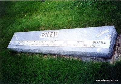 SallySearches: Tombstone Tuesday - Really the Riley Family