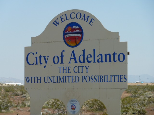 seniors walking across america: DAY 89: US 395, SOUTH TOWARD ADELANTO ...