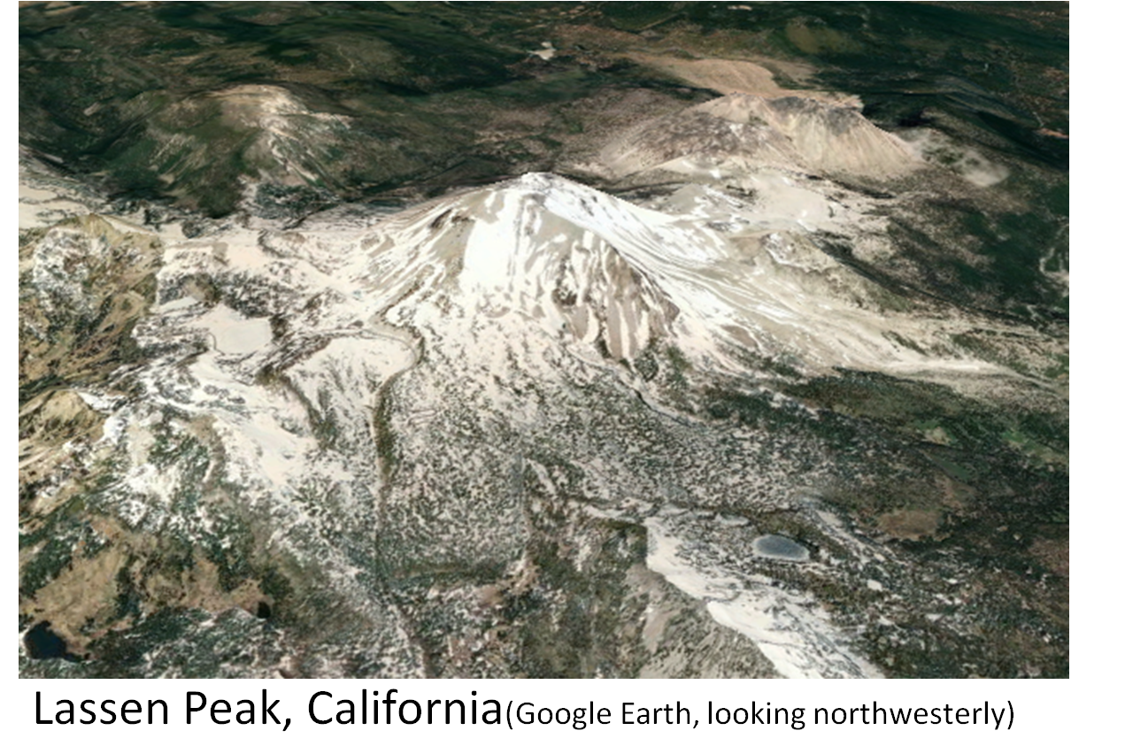 Geo Gold Emmons: The Cascade Volcanoes as seen in Satellite Images
