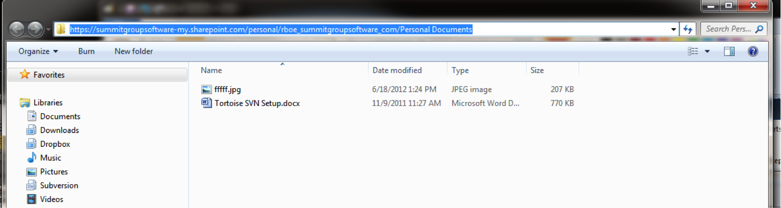 SharePoint Experience: Mapping a SharePoint Folder as a Drive