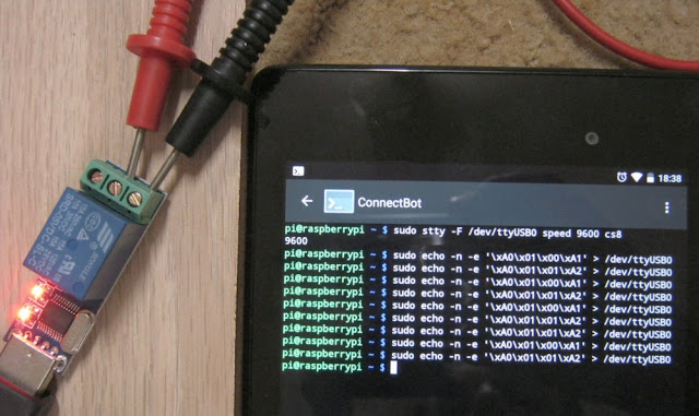 Grant Trebbin: Controlling a USB Relay with a Raspberry Pi