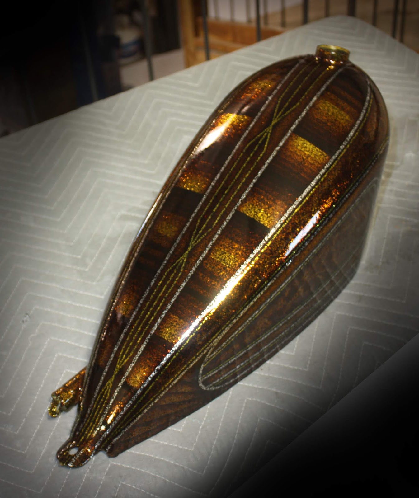 Online Motorcycle Paint Shop: Metal flake brown and gold candy mexican ...