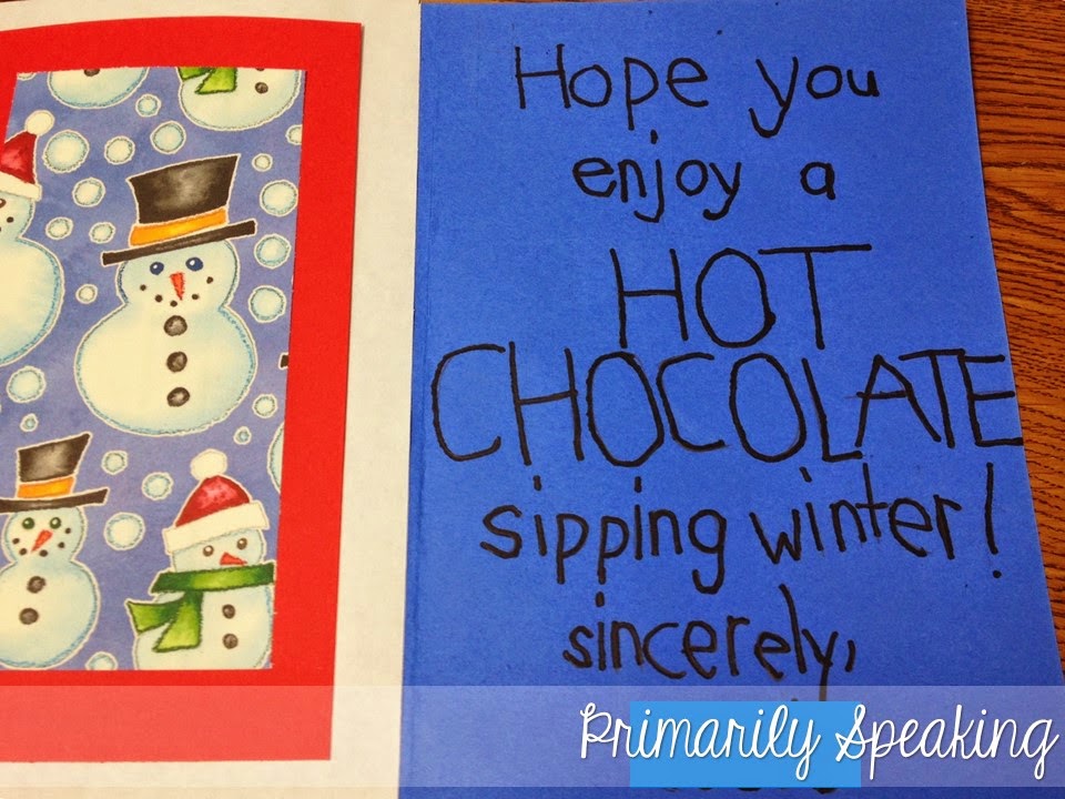 Winter Card Exchange {A Holiday Activity for Primary Students ...