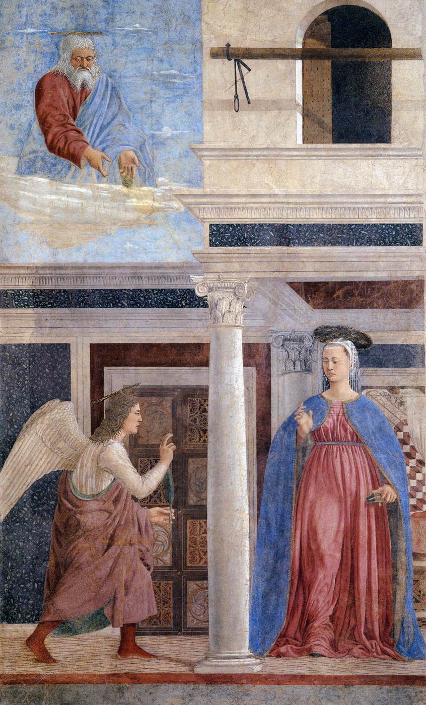 Spencer Alley: Annunciation Fresco at Arezzo by Piero della Francesca