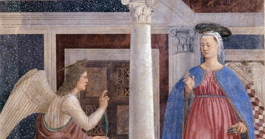 Spencer Alley: Annunciation Fresco at Arezzo by Piero della Francesca