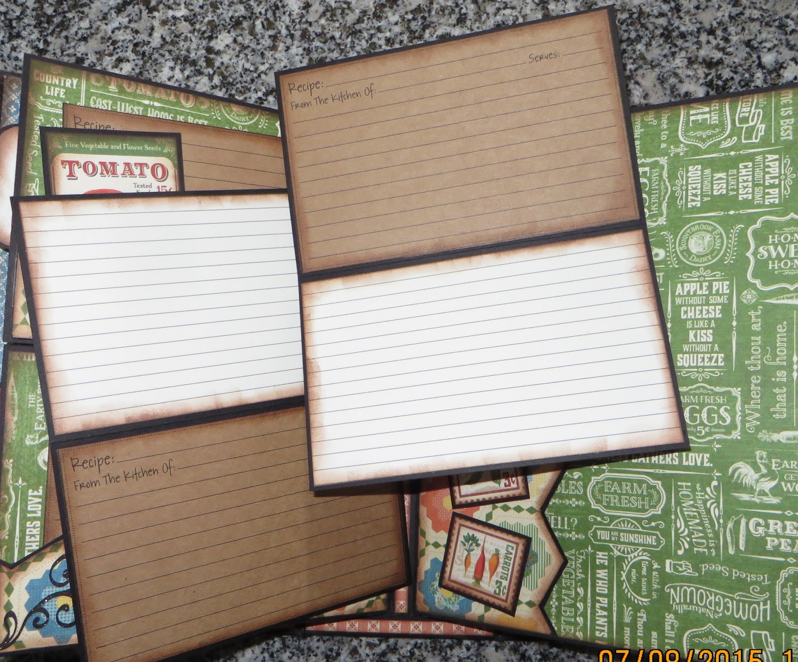 Moshie's Moments: Graphic 45 mini album cook (recipe) book Home Sweet Home