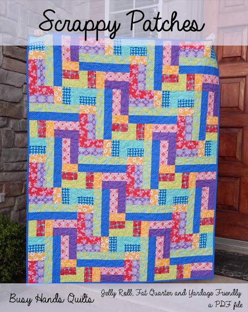 Busy Hands Quilts: Scrappy Patches {The Rainbow Version!!}