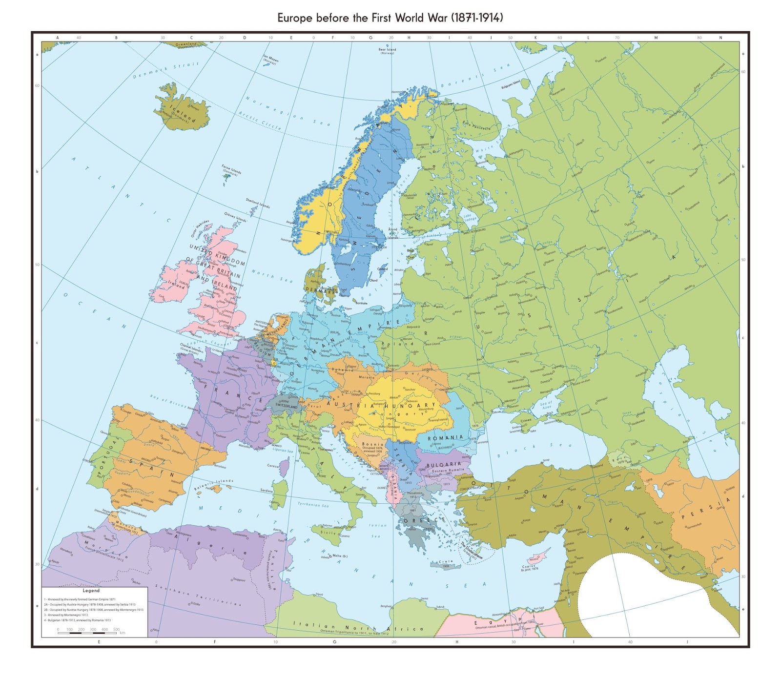 Europe before the First World War (1871-1914) - Vivid Maps