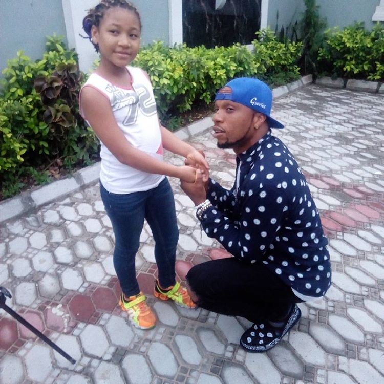 Pictures of Nollywood actress, Pearl Shim on set
