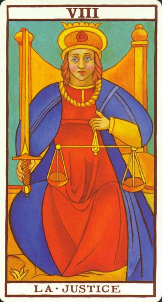 Tarot de la Zarina: Mensaje de los Arcanos: VIII La Justicia