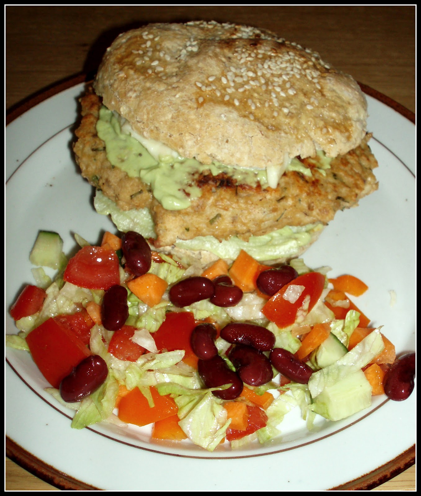 Anne Naturglad: Burger med kylling