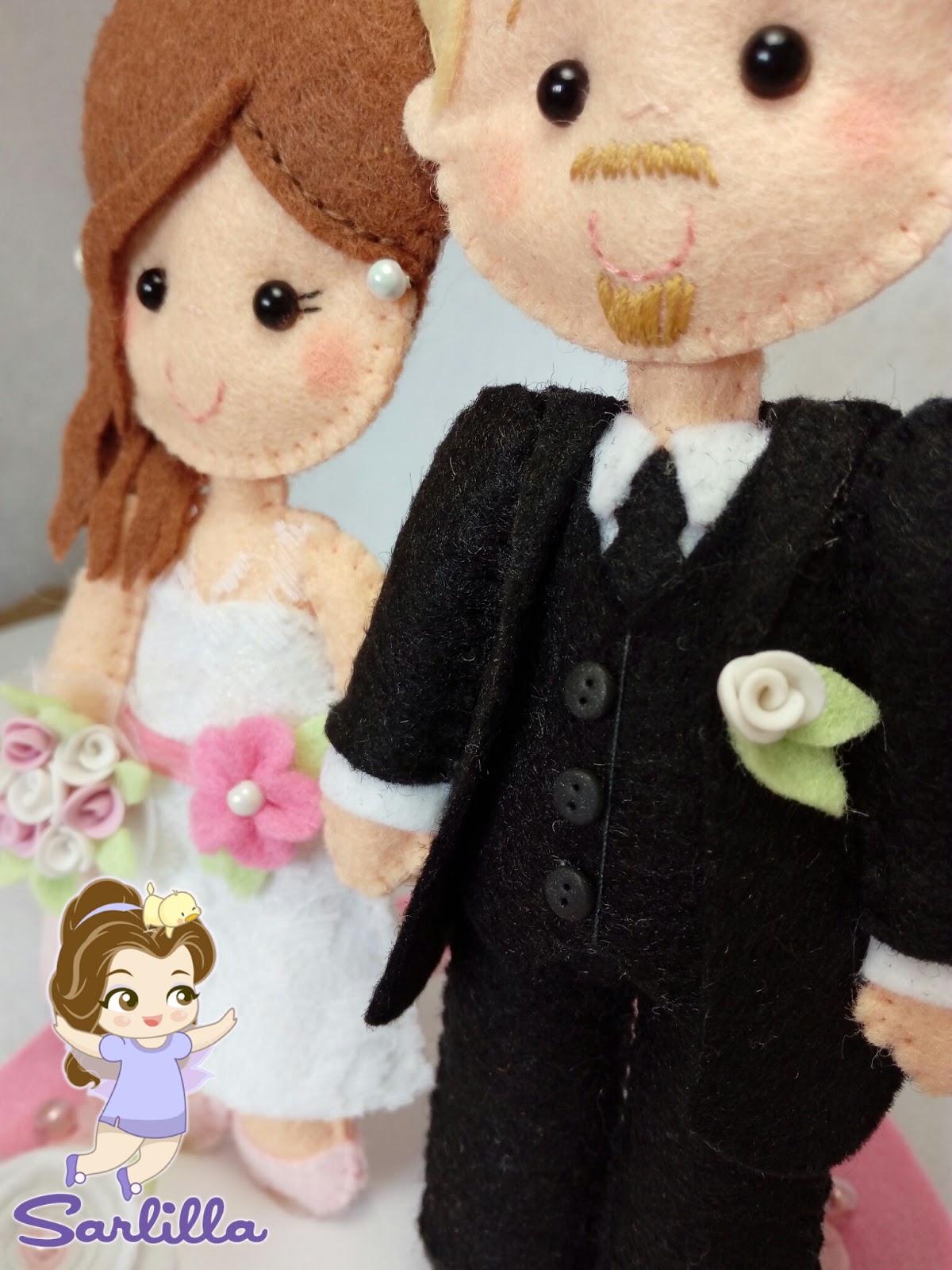 Le creazioni di Sarlilla: Cake topper sposi: Camilla e Nicola