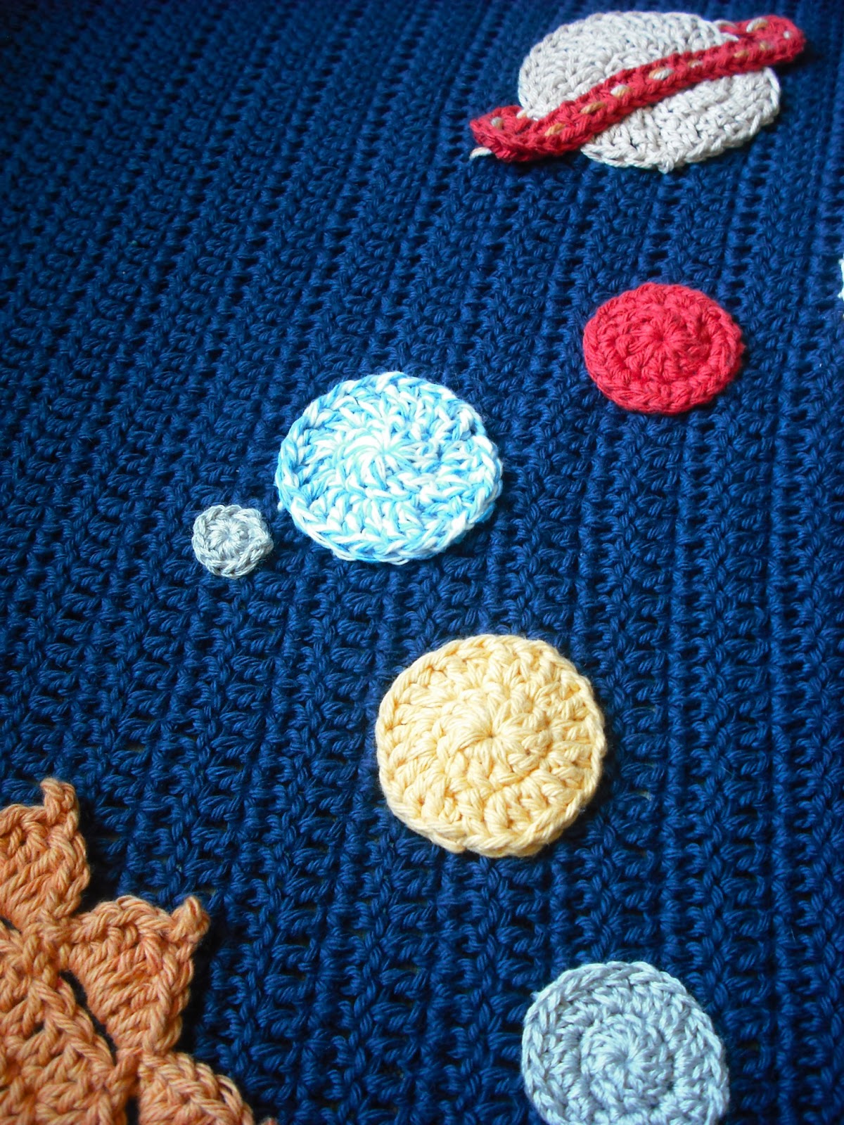 Purple Chair Crochet: Solar System Baby Blanket (finished!)