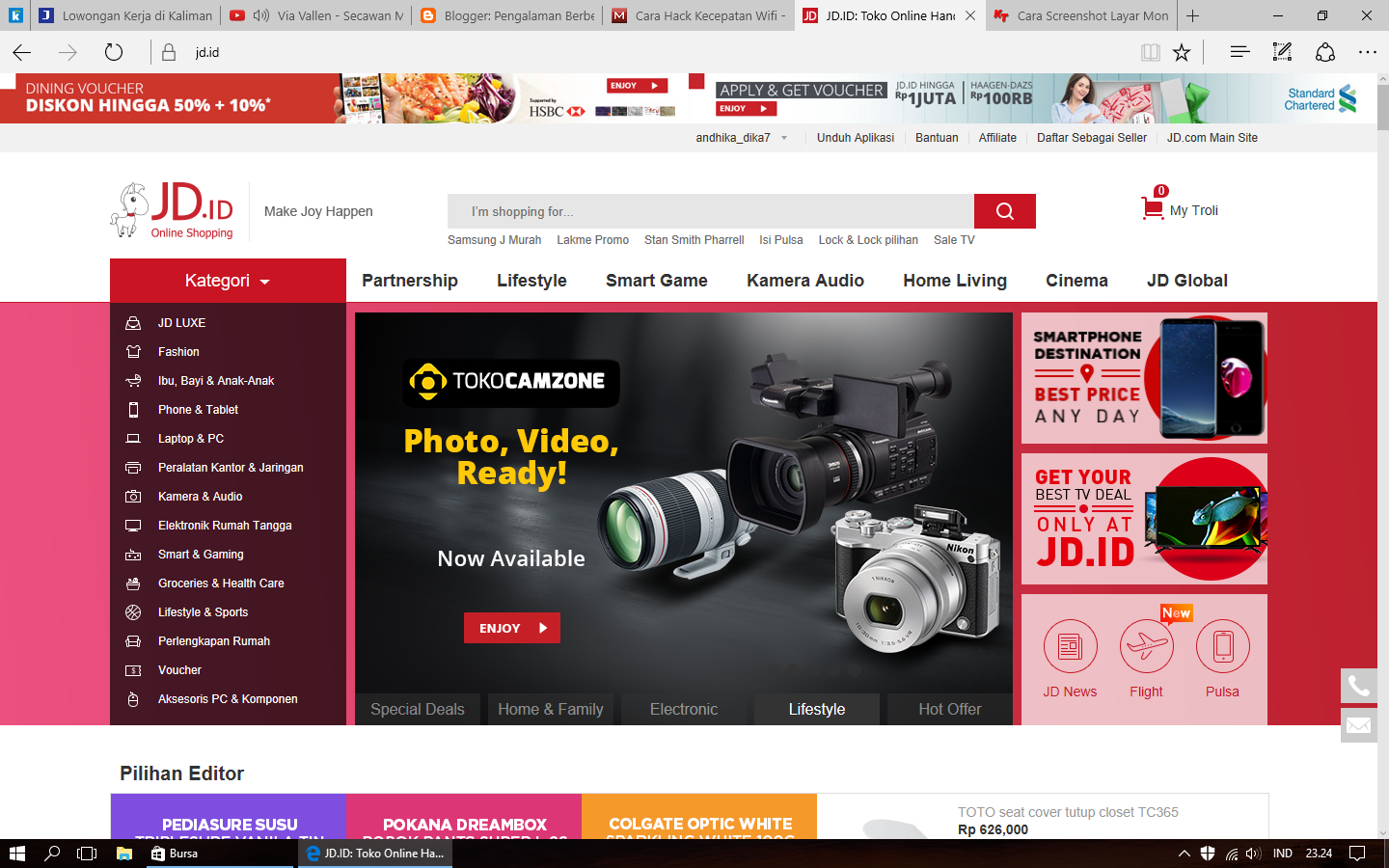 Pengalaman Berbelanja di JD.id