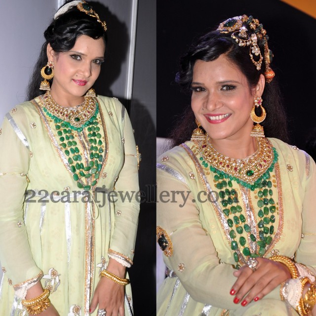 Muskhan Emerald Beads Sets - Jewellery Designs