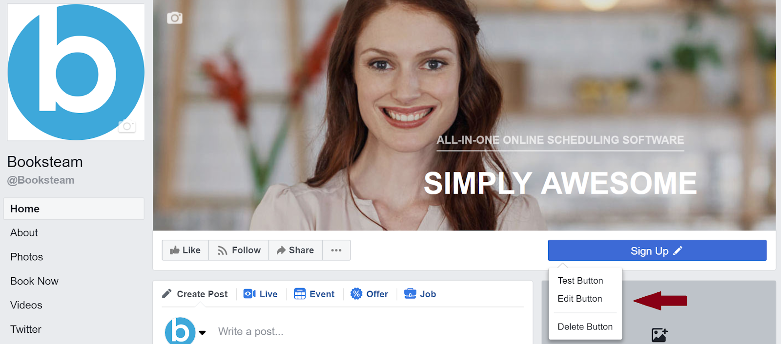 How to Add Book Now Call-to-Action button to you Facebook Business Page ...