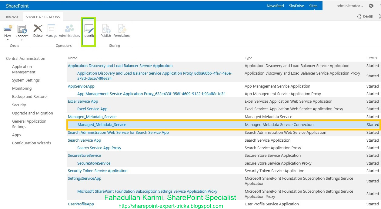 SharePoint Tips and Tricks: Configure Managed Metadata Service in ...