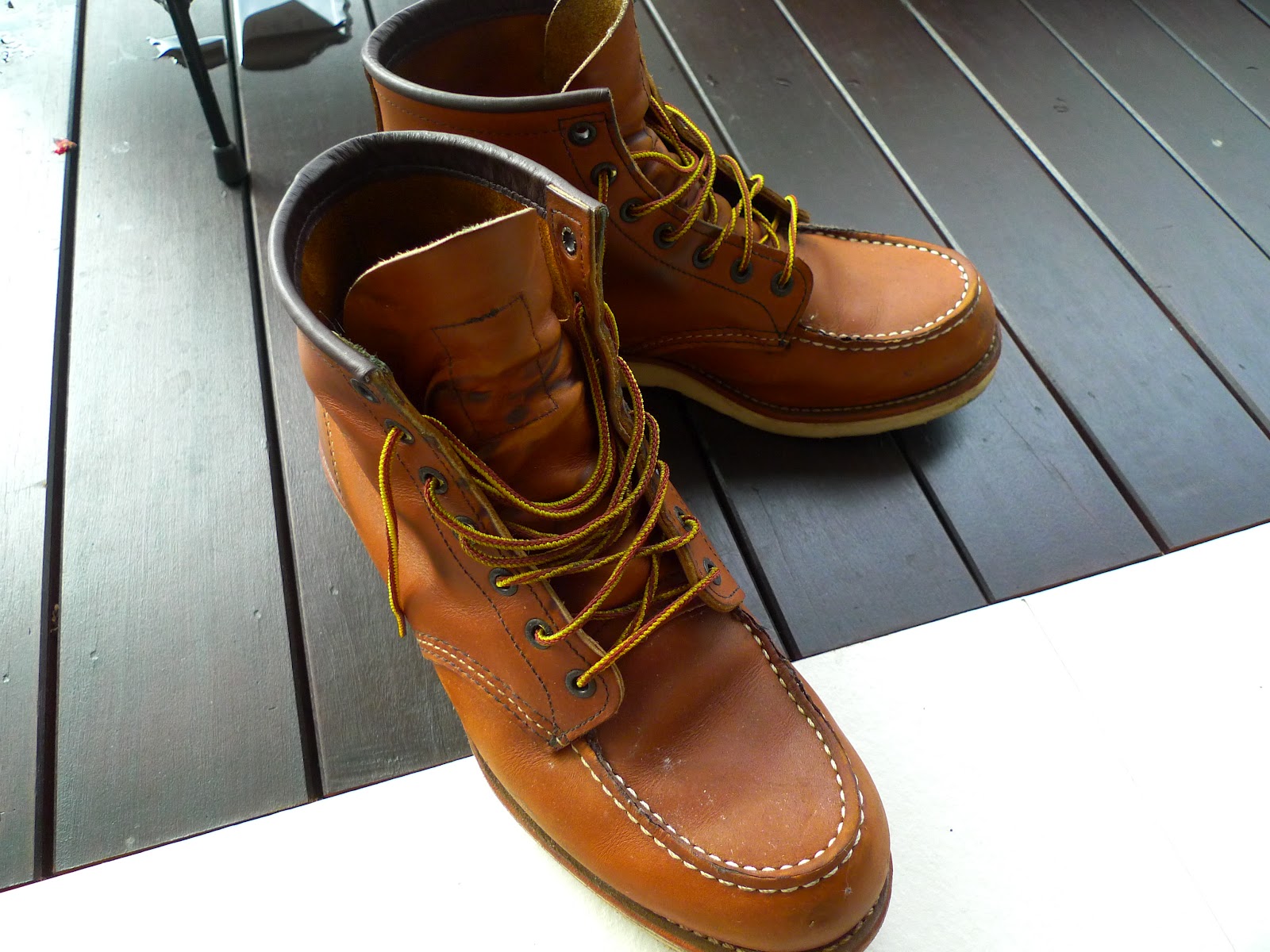 Goody Leathery: Red Wing 875 (after 1 month)