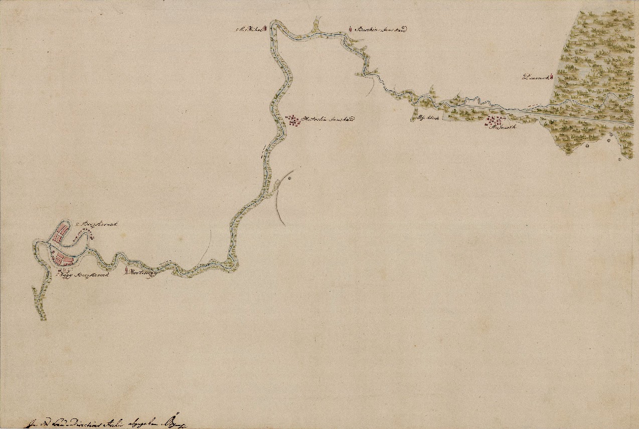 Old Zrenjanin/Stari Zrenjanin/Nagybecskerek régen: Hydrographic map of ...