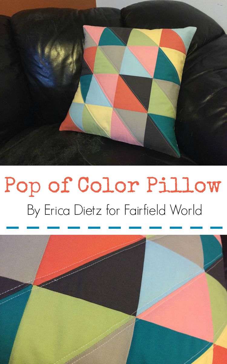 5 Little Monsters: Pop of Color Pillow
