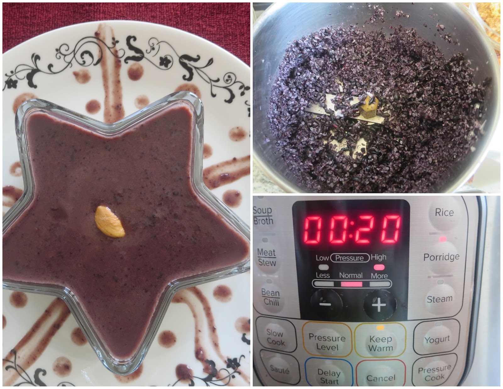 Instant Pot Black rice Kheer (Kavuni Arisi Paayasam)