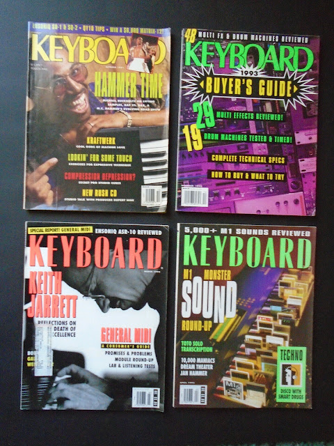 MATRIXSYNTH: Lot of 41 "Keyboard" 1990's Magazines